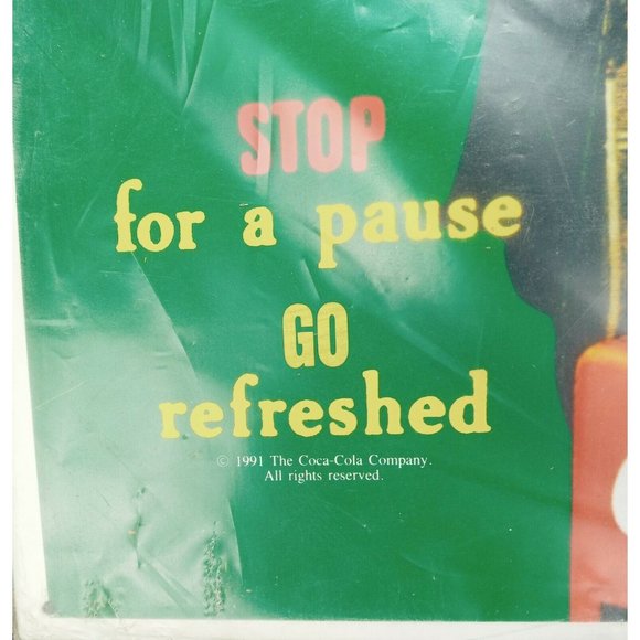 Coca Cola | Wall Decor | Coca Cola Tin Sign Stop Pause Go Vintage 991 ...